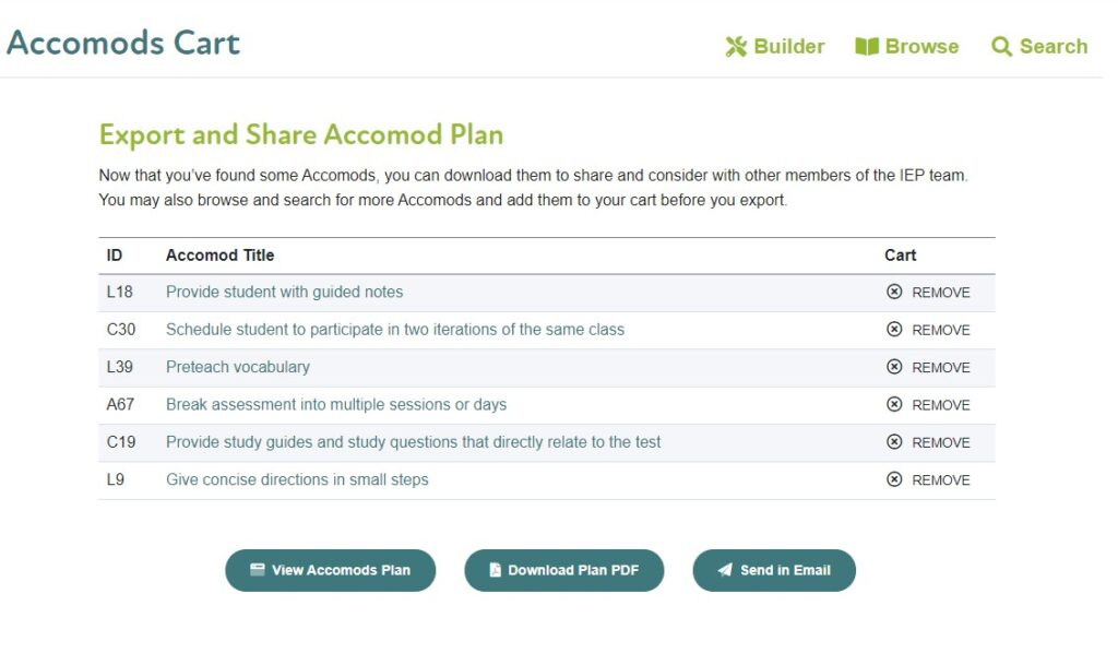 Accomods Preview – Action Driven Education
