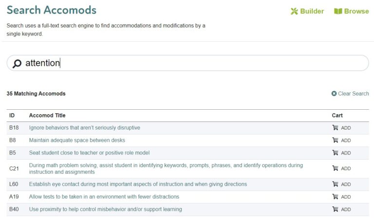 Accomods Preview – Action Driven Education